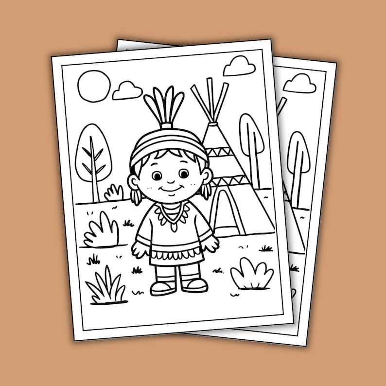 Native American Heritage Month Coloring Pages: Indigenous Coloring ...