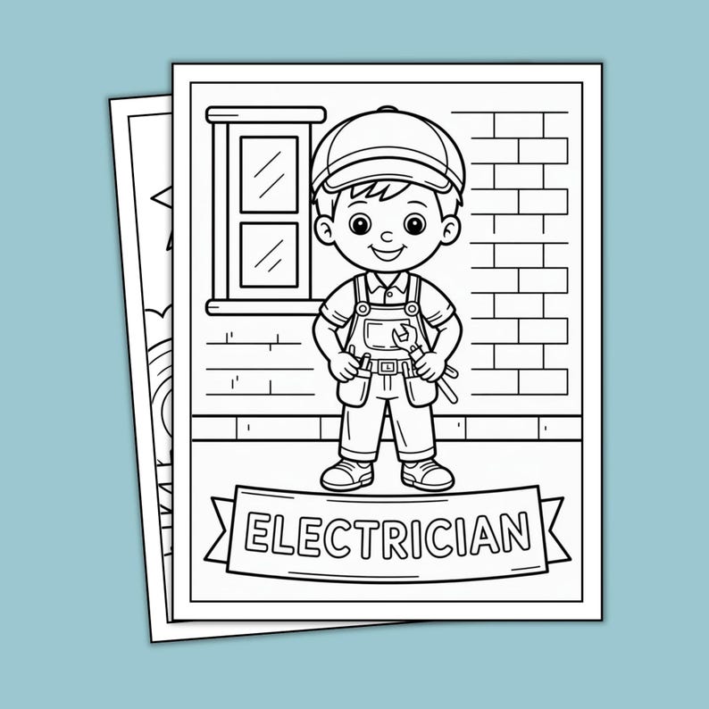 Community Helpers Coloring Pages: 25 Kids Job Role Printables - Etsy