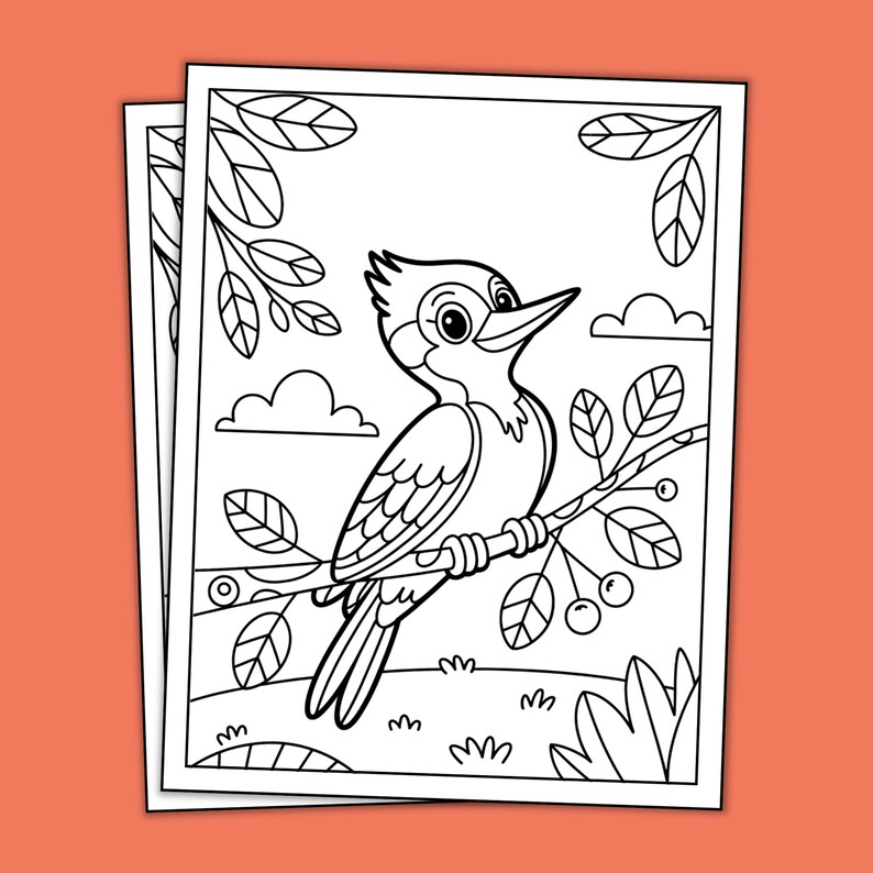 Forest Animals Coloring Pages Forest Friends Coloring Pages Forest ...