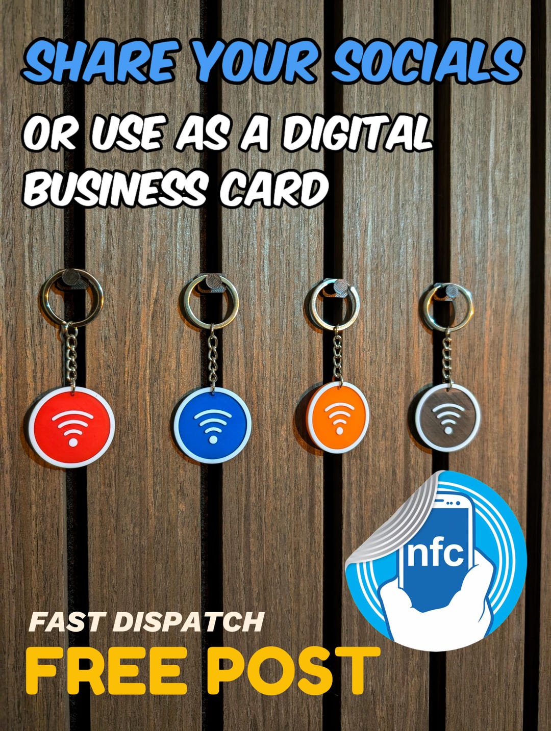 NFC Keyrings – Effortless Social Media Sharing & Business Promotion ...