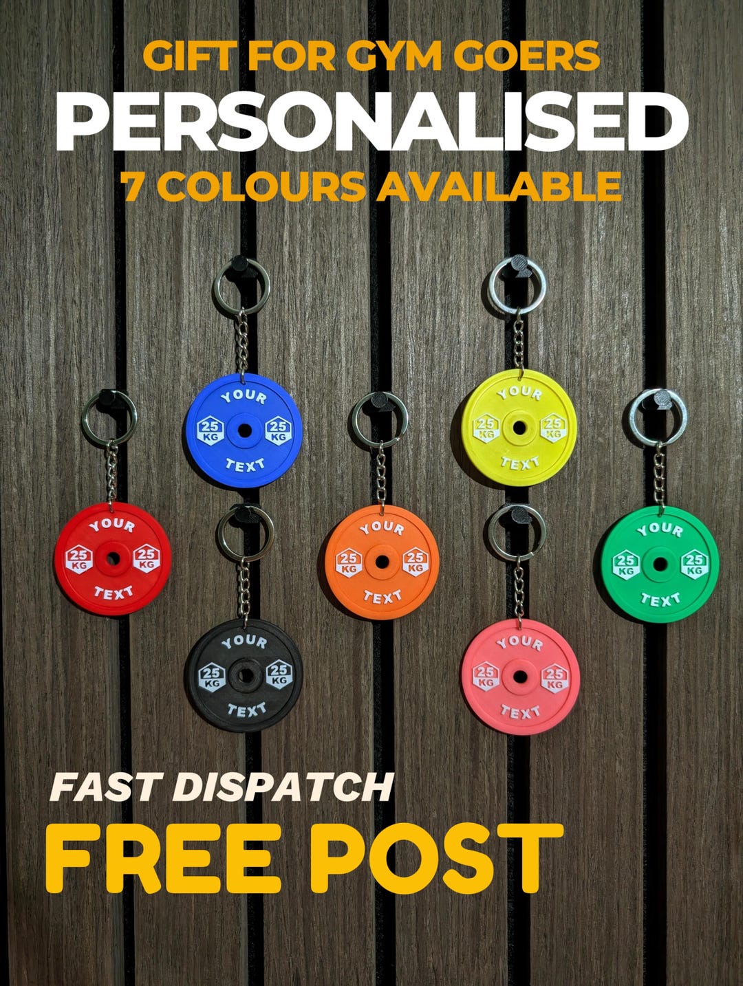 Personalised Disk Weight Plate Gym Keyring Gym Gift Fitness Inspired - Etsy