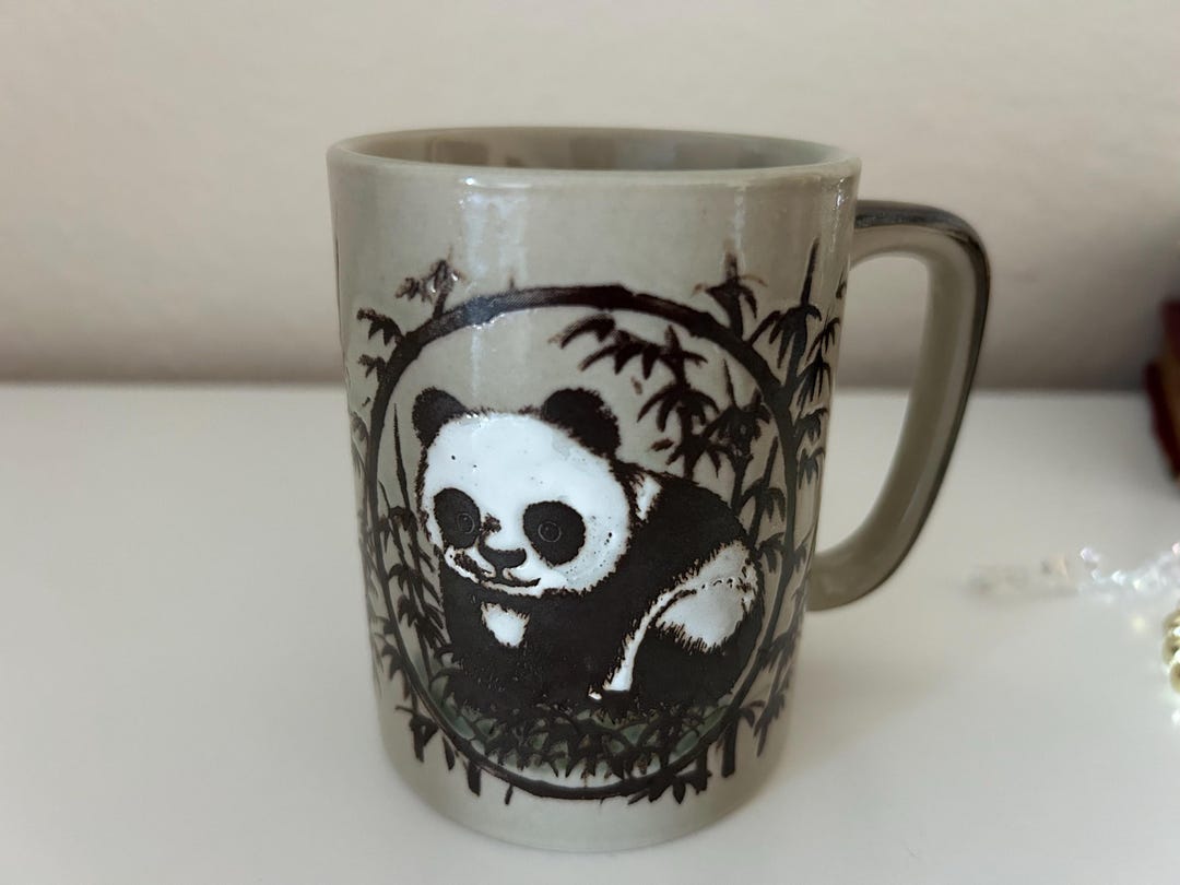 Bamboo Panda Bear Mug, Made in Japan, Unique Gift for Collectors ...