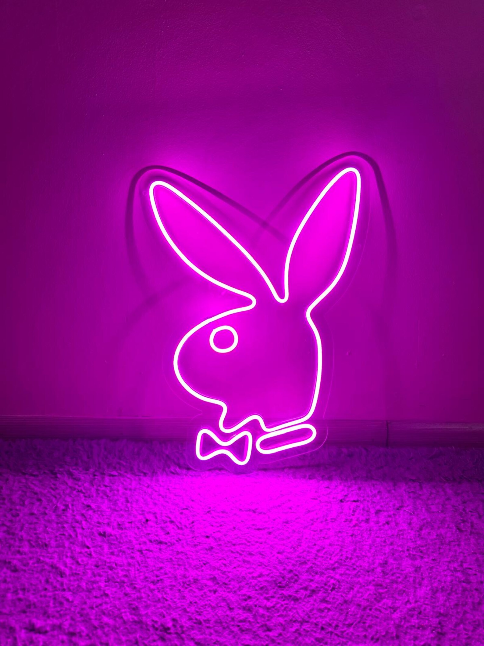 Rabbit Neon Sign Game Room Wall Decor Neon Light Christmas Housewarming ...