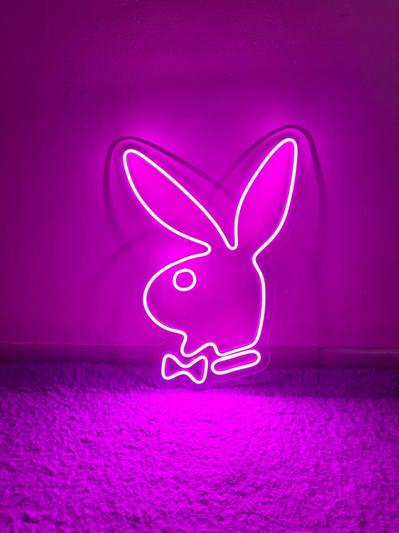 Rabbit Neon Sign Game Room Wall Decor Neon Light Christmas Housewarming ...