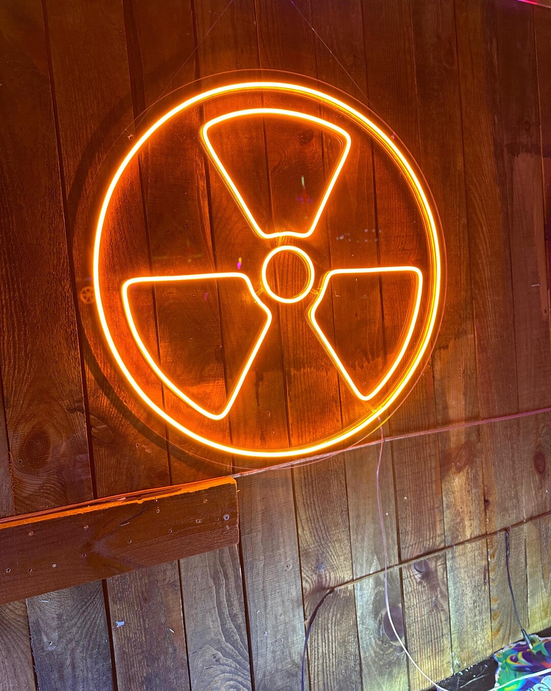 Radioactive Neon Sign Radioactive LED Sign Warning Neon Sign Bedroom ...