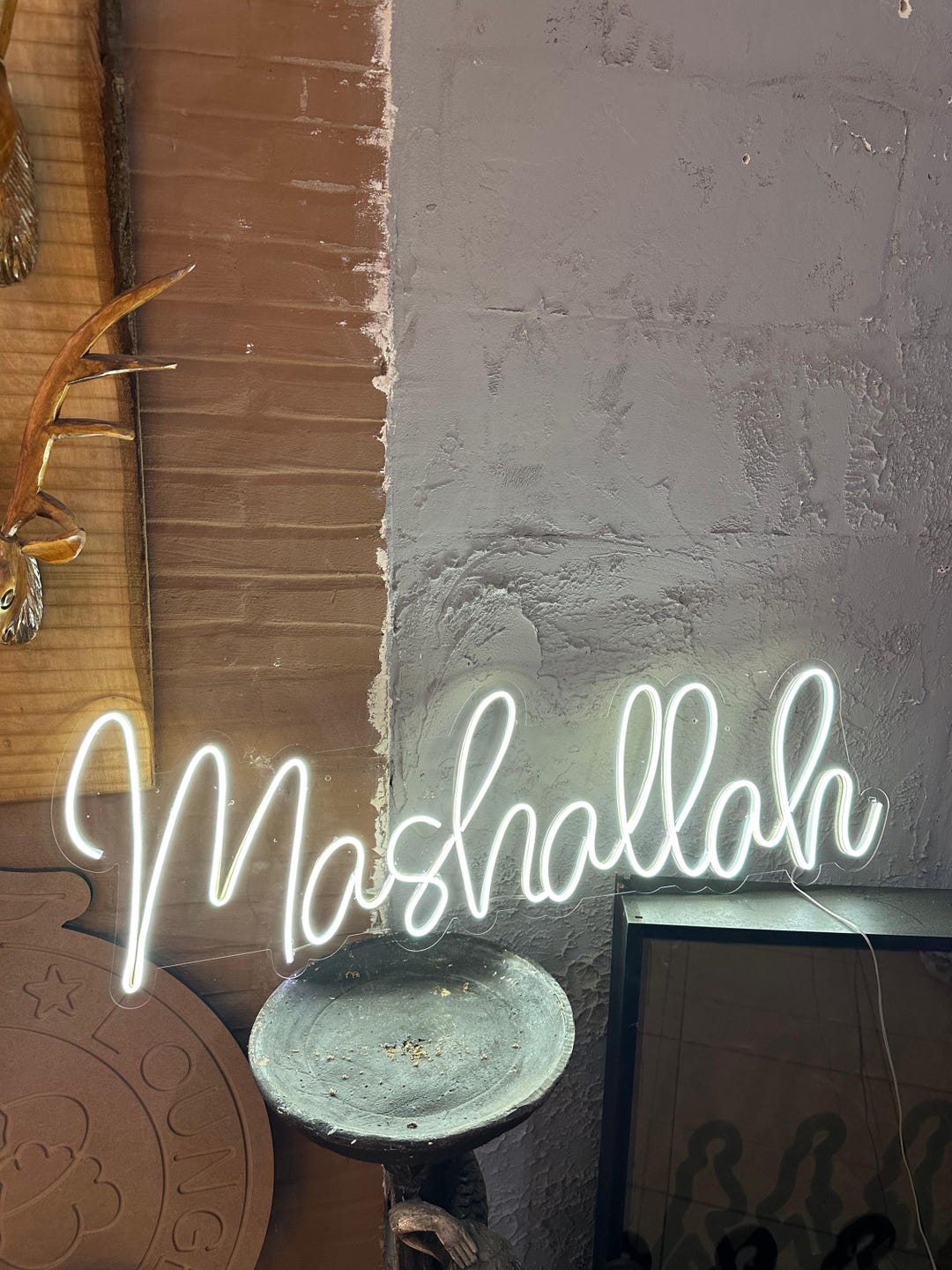 Mashallah Neon Sign Islamic LED Sign Warning Neon Sign Bedroom Neon ...