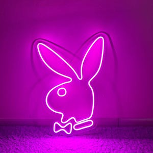 Rabbit Neon Sign Game Room Wall Decor Neon Light Christmas Housewarming ...