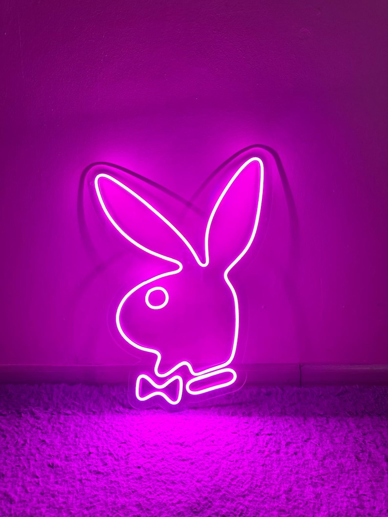 Rabbit Neon Sign Game Room Wall Decor Neon Light Christmas Housewarming ...