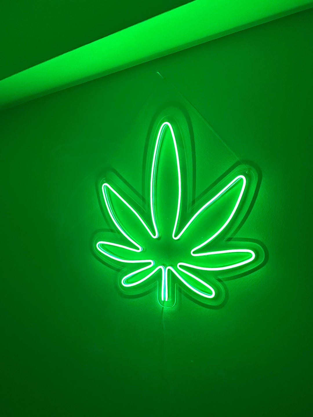 Cannabis Neon Sign, Custom Neon Sign Gifts for Him Weed Wall Decor ...