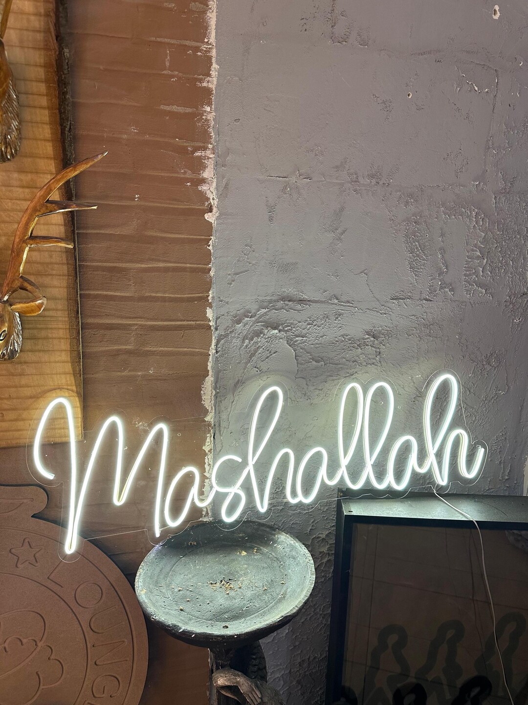 Mashallah Neon Sign Islamic LED Sign Warning Neon Sign Bedroom Neon ...