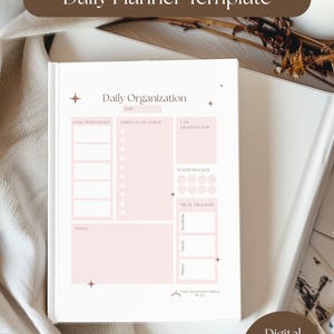 2025 Daily Planner Printable – Editable PDF | Digital Organizer ...
