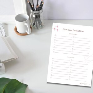 Editable New Year Bucket List Planner New Years Eve Planner Printable ...