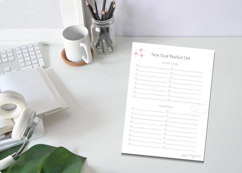 Editable New Year Bucket List Planner New Years Eve Planner Printable ...