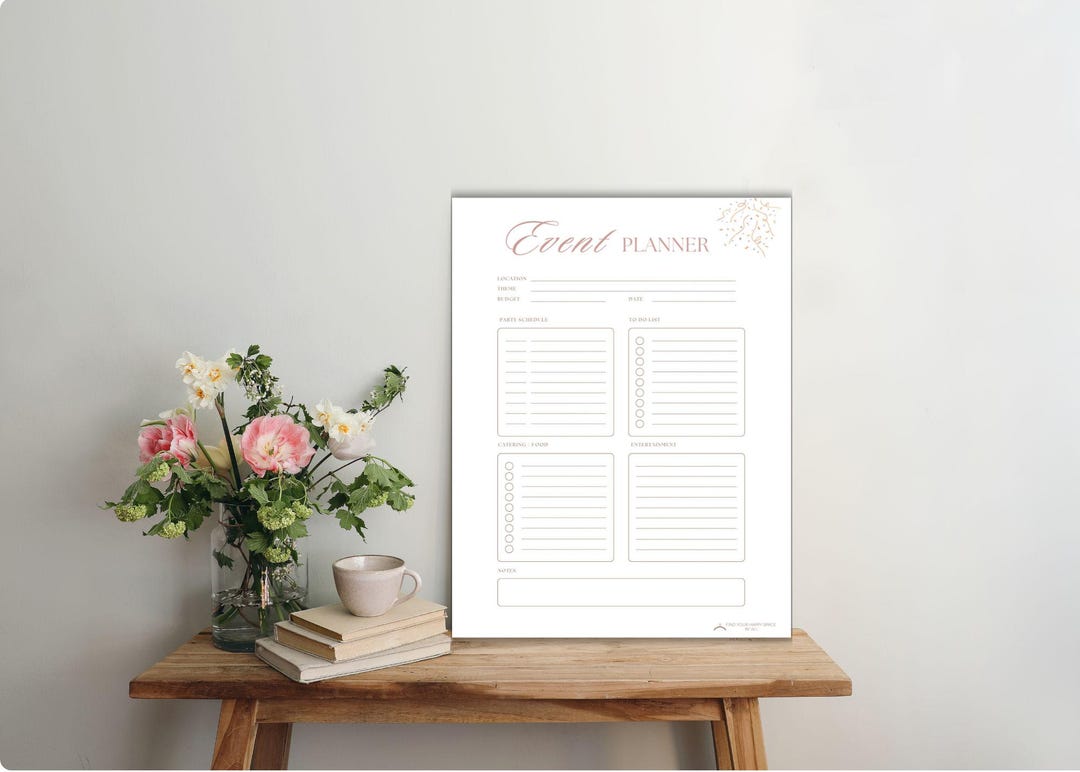 Editable Event Planner Template | Event Planning Tracker Printable ...