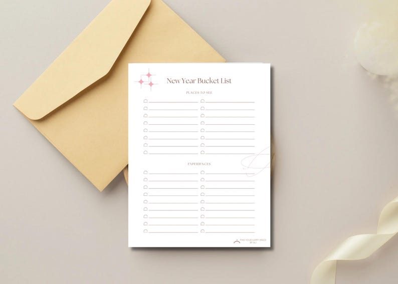 Editable New Year Bucket List Planner New Years Eve Planner Printable ...