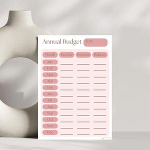 Editable 2025 Annual Budget Planner Budget Organizer 2025 Planner ...