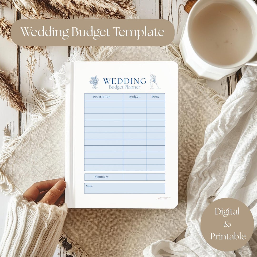 Editable Wedding Budget Template | Printable Wedding Planner PDF ...