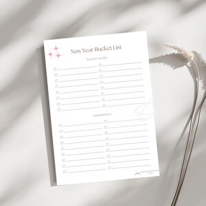 Editable New Year Bucket List Planner New Years Eve Planner Printable ...