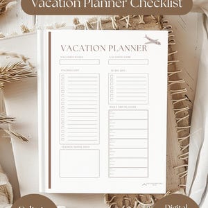 Editable Vacation Planner Template: Printable Travel Itinerary | Trip ...