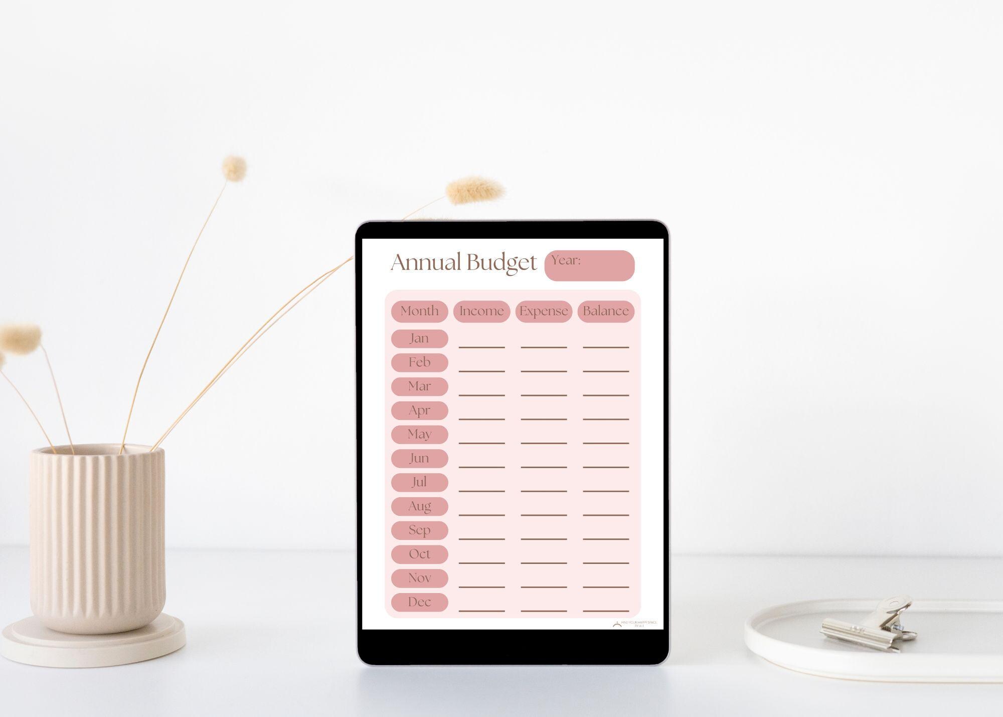 Editable 2025 Annual Budget Planner Budget Organizer 2025 Planner ...