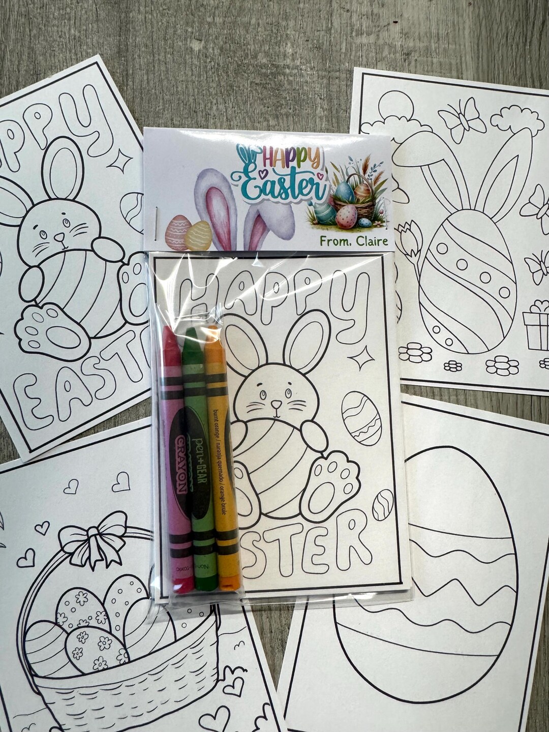 Easter Party Coloring Packs, Easter Birthday Party Favors, Easter ...