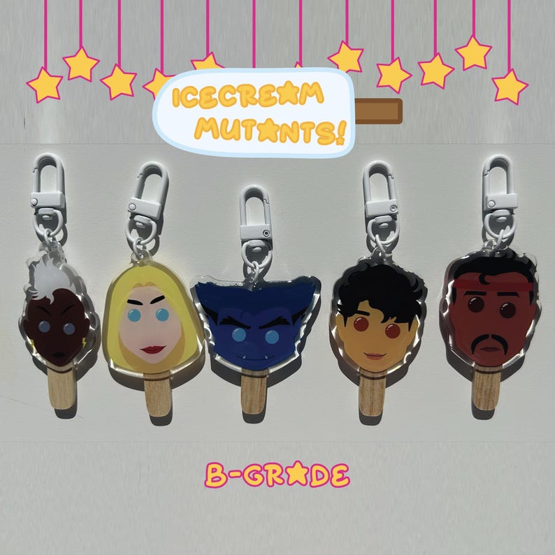 Ice Cream Mutant Keychains - Etsy