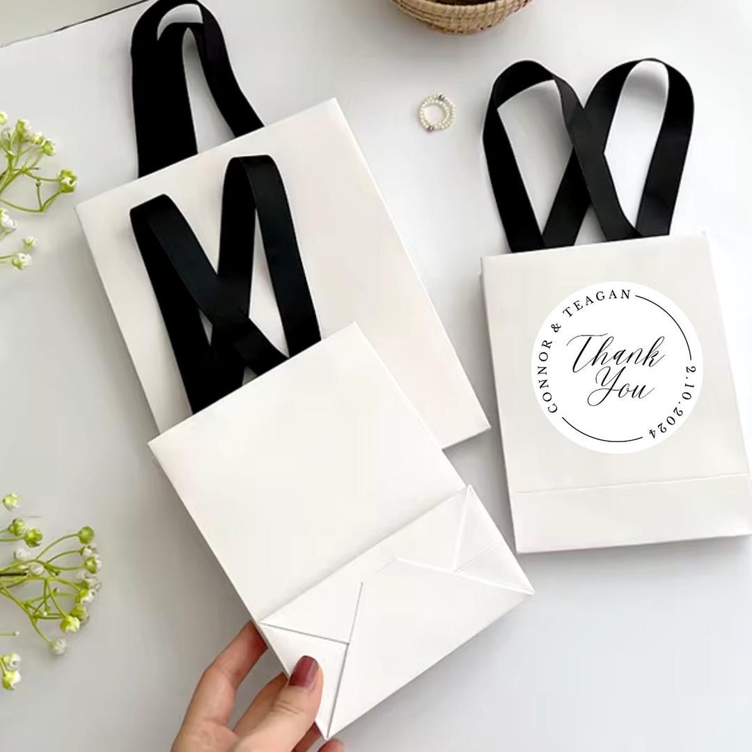 Thank You Stickers Template - Etsy