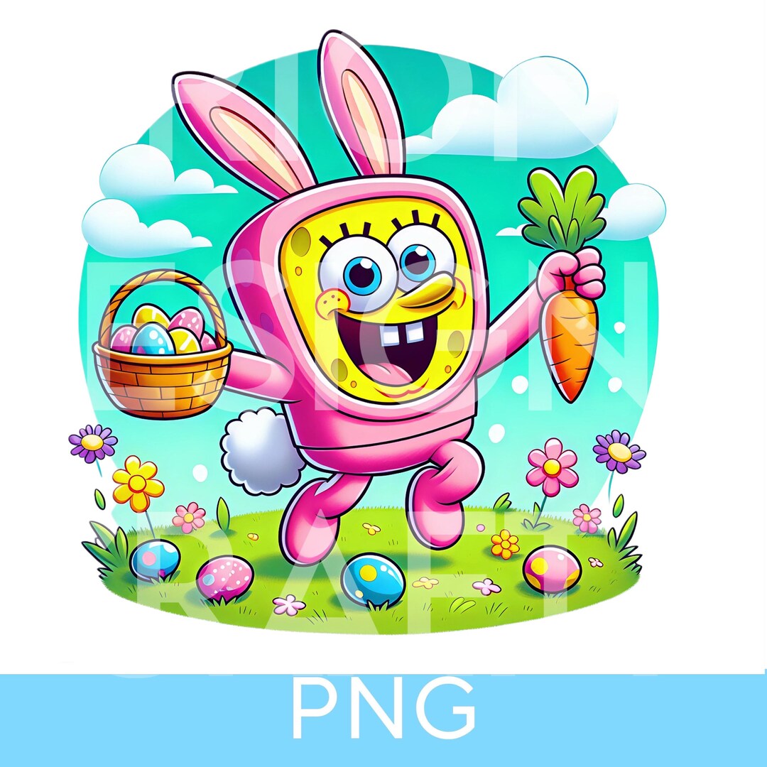 PNG Spon.gebob, Easter, Squa.repants, Designs for Sublimation Printing ...