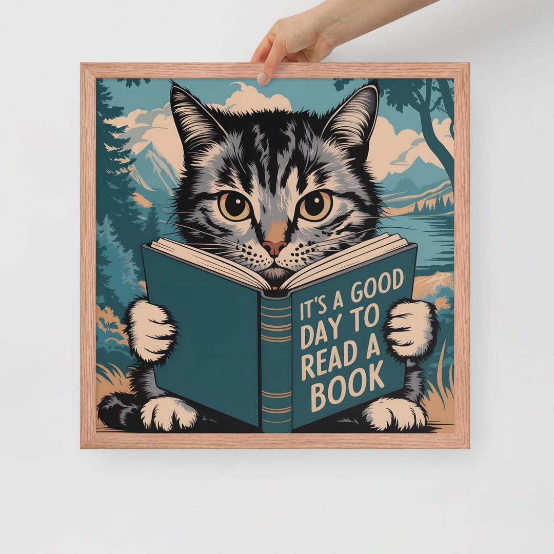 It's a Good Day to Read a Book Framed Poster,framed Matte Poster,gift ...