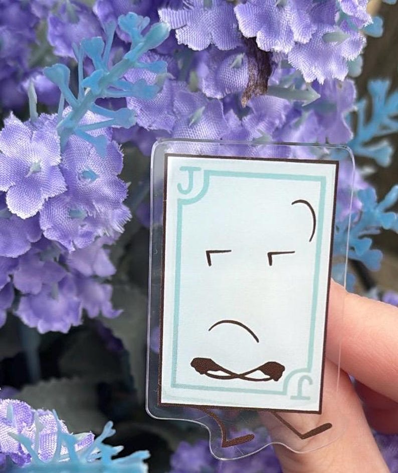 Inanimate Insanity OJ Paper Jack Acrylic Pins - Etsy