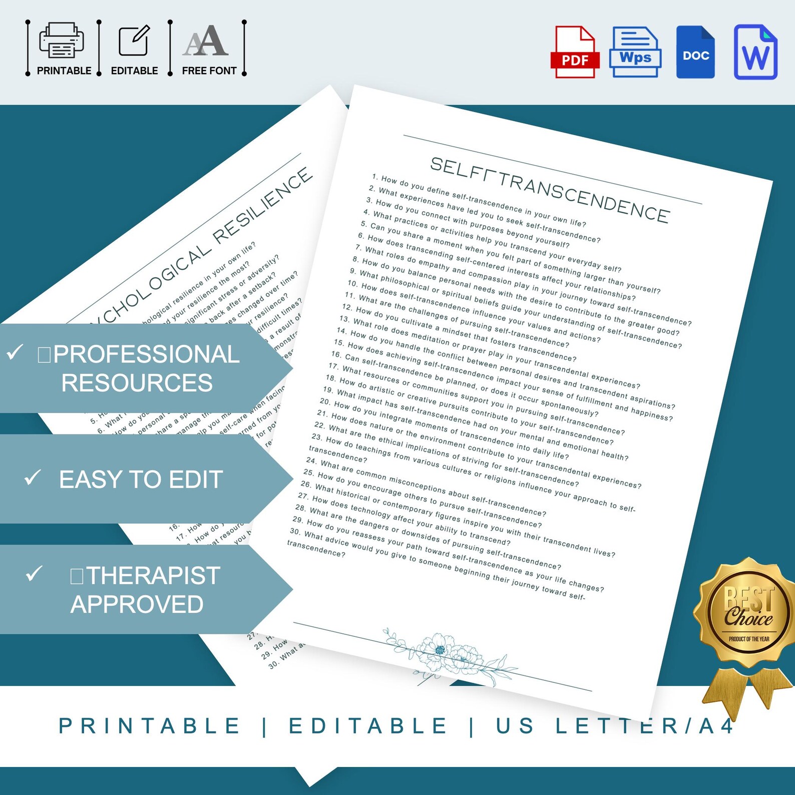 540 Humanistic Therapy Questions, Essential Therapy Session Questions ...