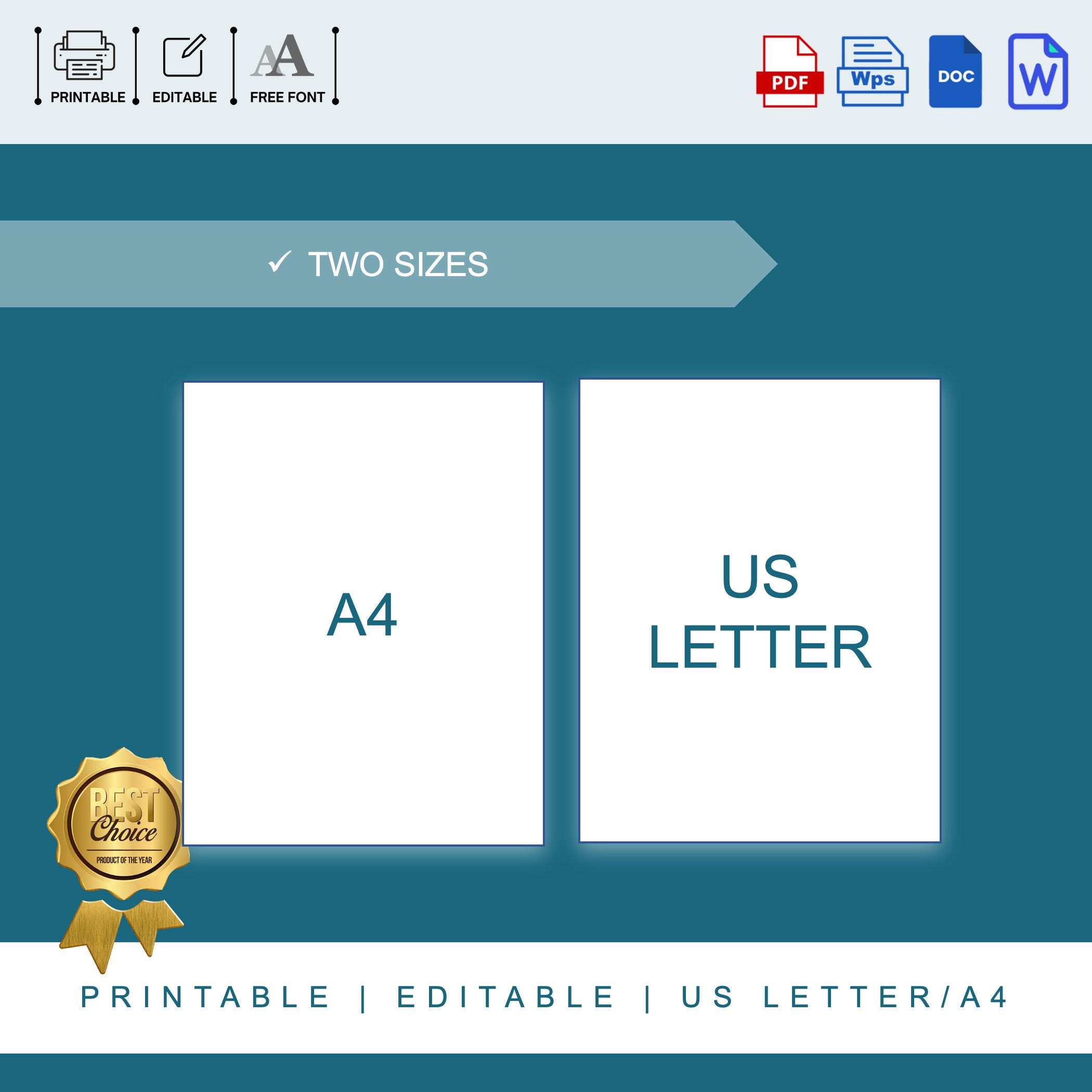 Printable Beck Depression Inventory (BDI-II) Questionnaire, Editable ...