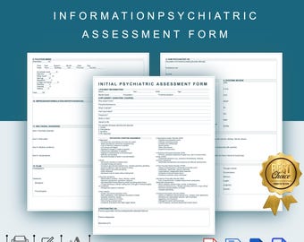 Psychiatric Evaluation Template - Etsy