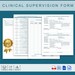 Clinical Supervision Session Form & Hours Log for Lpcs, Editable ...