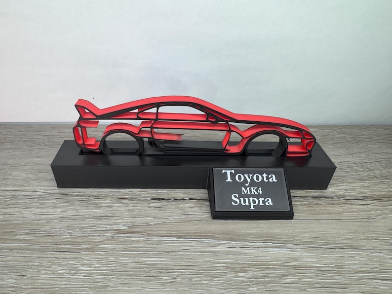 Toyota MK4 Supra Desktop Silhouette | Personalized Gift for Car Lovers ...