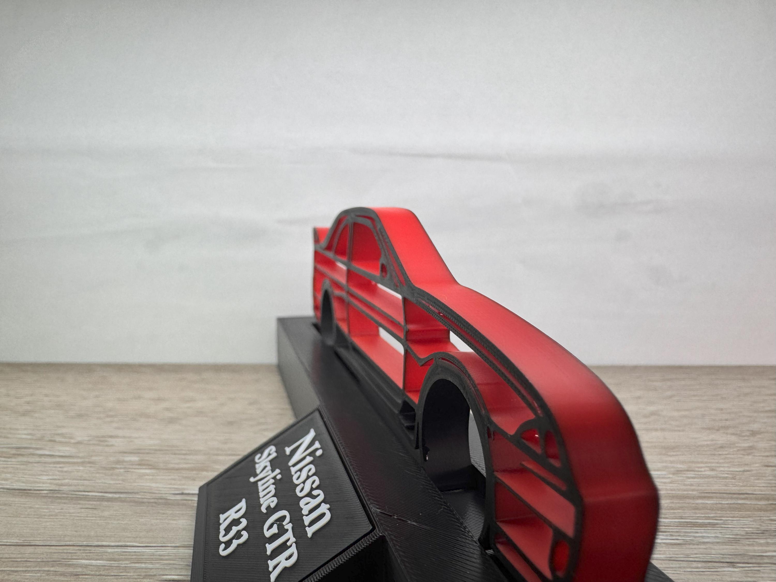 Nissan Skyline GTR R33 Desktop Silhouette | Personalized Gift for Car ...