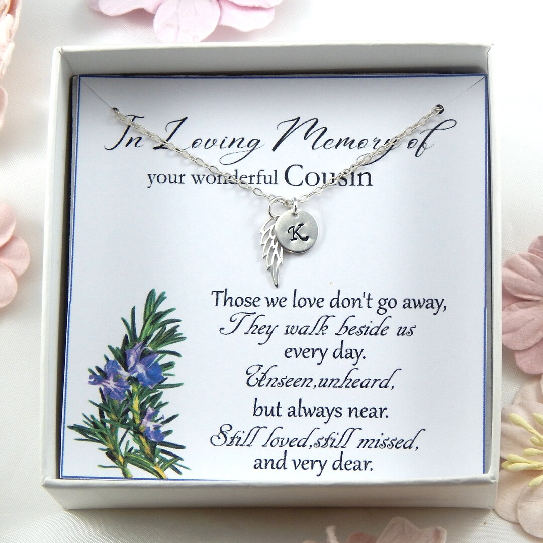 Sympathy Gift,loss of Cousin Necklace,aunt Memorial Necklace,cousin ...