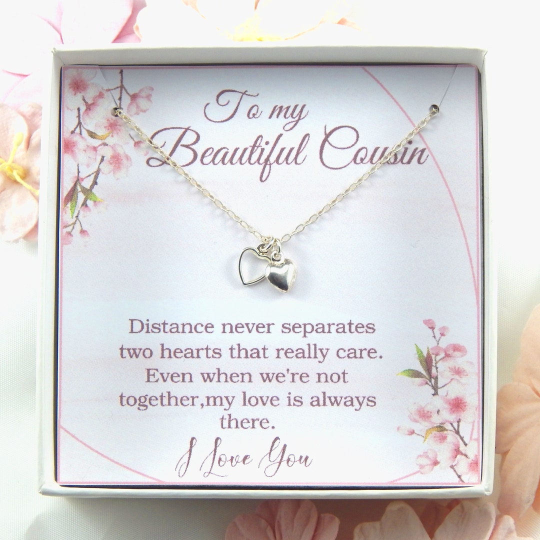 Cousin Necklace Gift,cousin Heart Necklace,cousin Jewellery,cousin ...