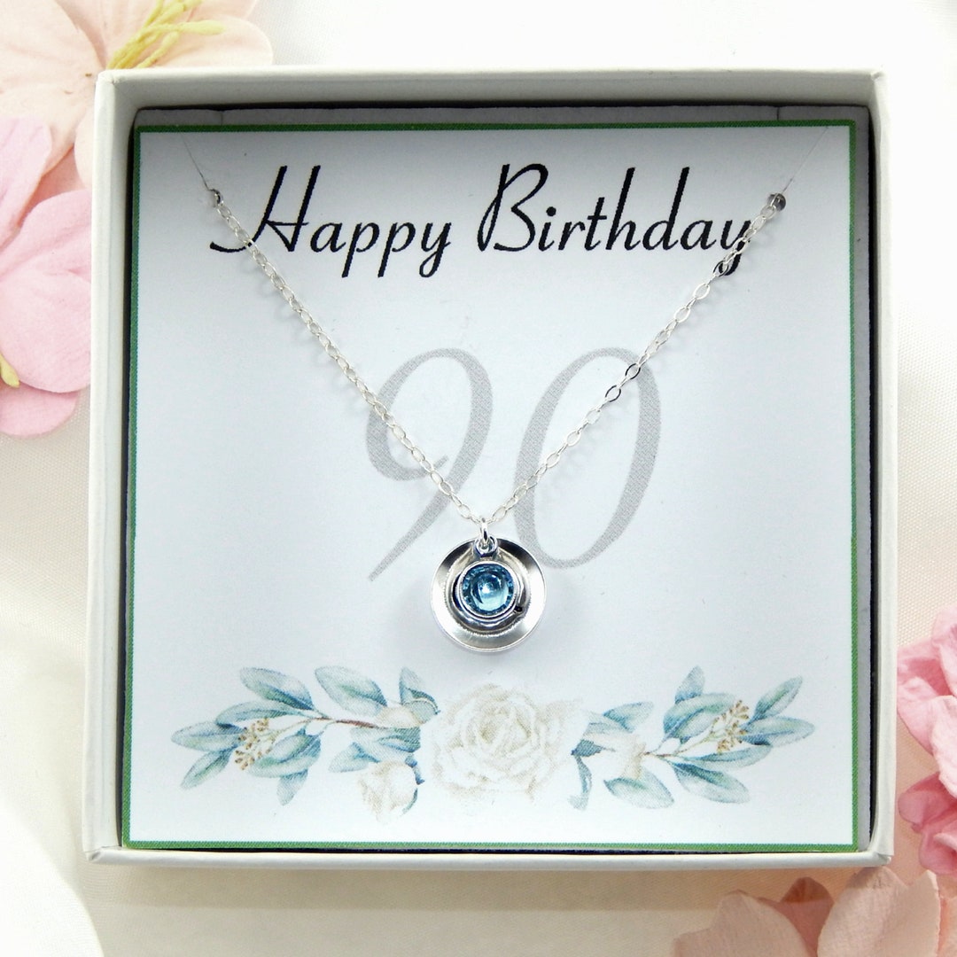 90th Birthday Gift Necklace,personalized 90th Gift,gift for 90 Birthday ...