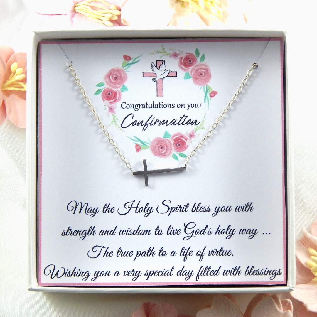 Confimation Gifr for Girls,confirmation Cross Necklace,confirmation ...