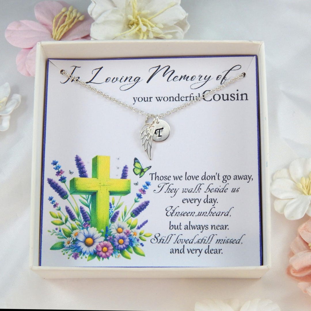 Sympathy Gift,loss of Cousin Necklace,aunt Memorial Necklace,cousin ...