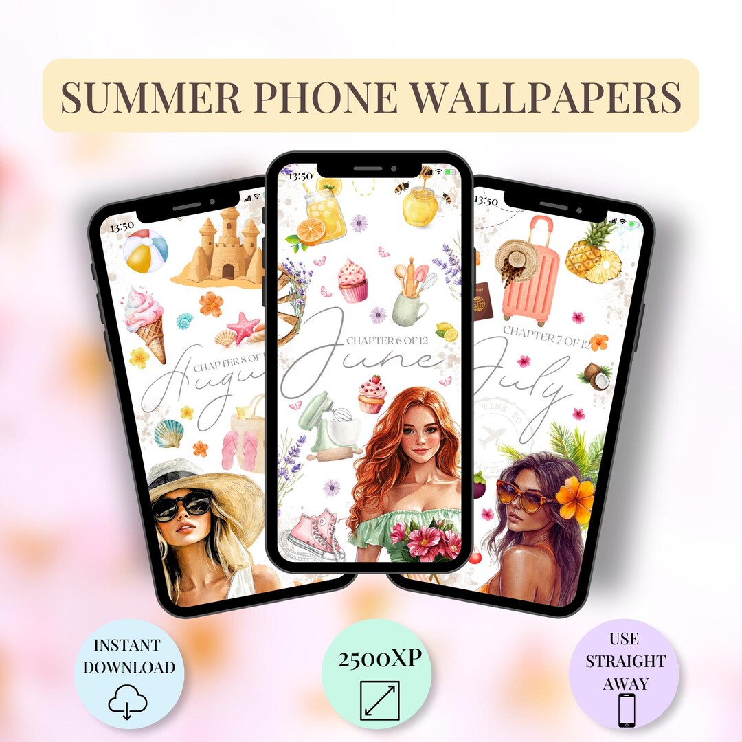 Summer Themed Phone Wallpapers| Digital Wallpaper | Phone Background ...
