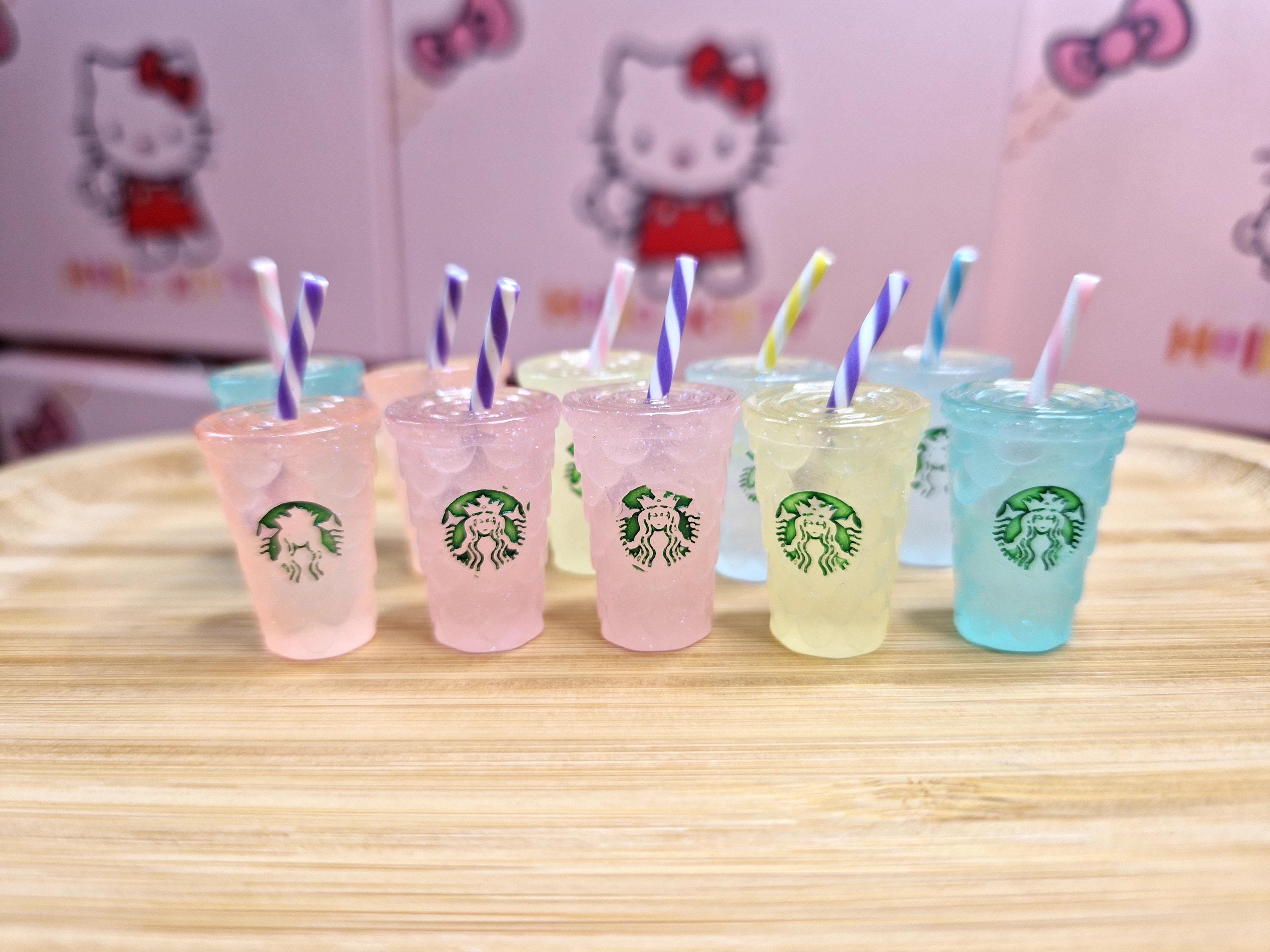 Luminous Starbucks Cups Miniature Trinkets (1 Set of 10 Random Colours ...
