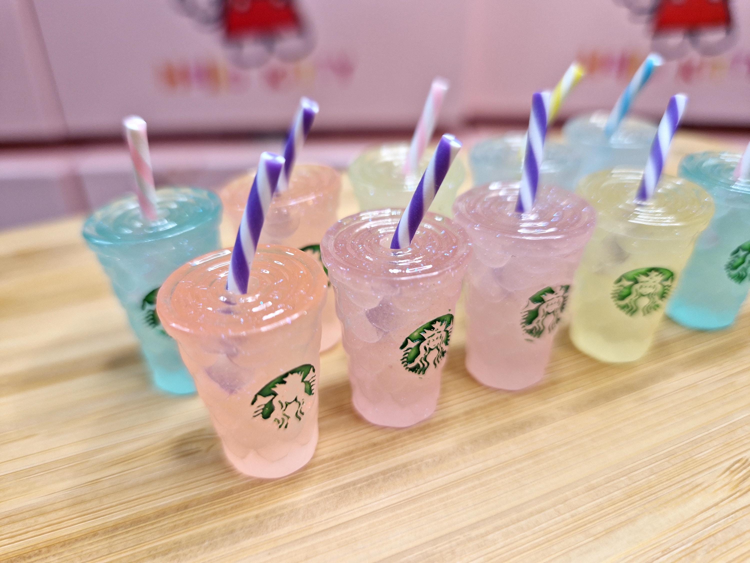Luminous Starbucks Cups Miniature Trinkets (1 Set of 10 Random Colours ...