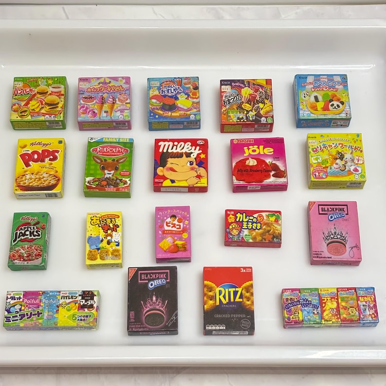 Miniature Grocery Set – Random Kawaii Food Miniatures | Dollhouse ...