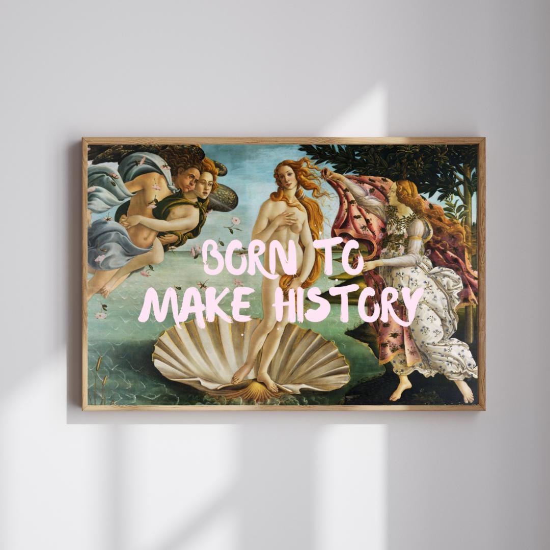 Birth of Venus Wall Art | Renaissance Painting Print | Born to Make ...
