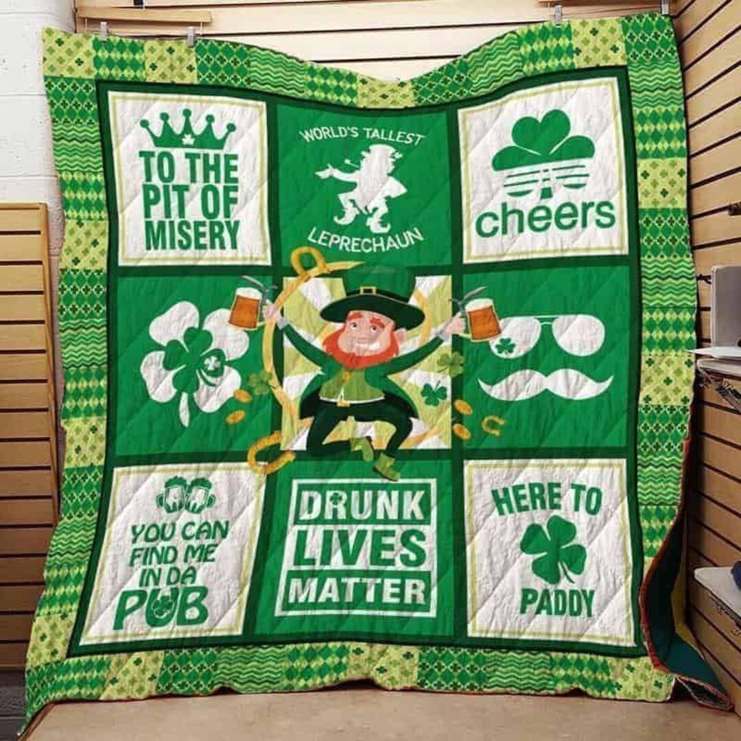 Happy Patrick's Day Quilt St Patty Day Quilt, St Patricks Day Gift ...