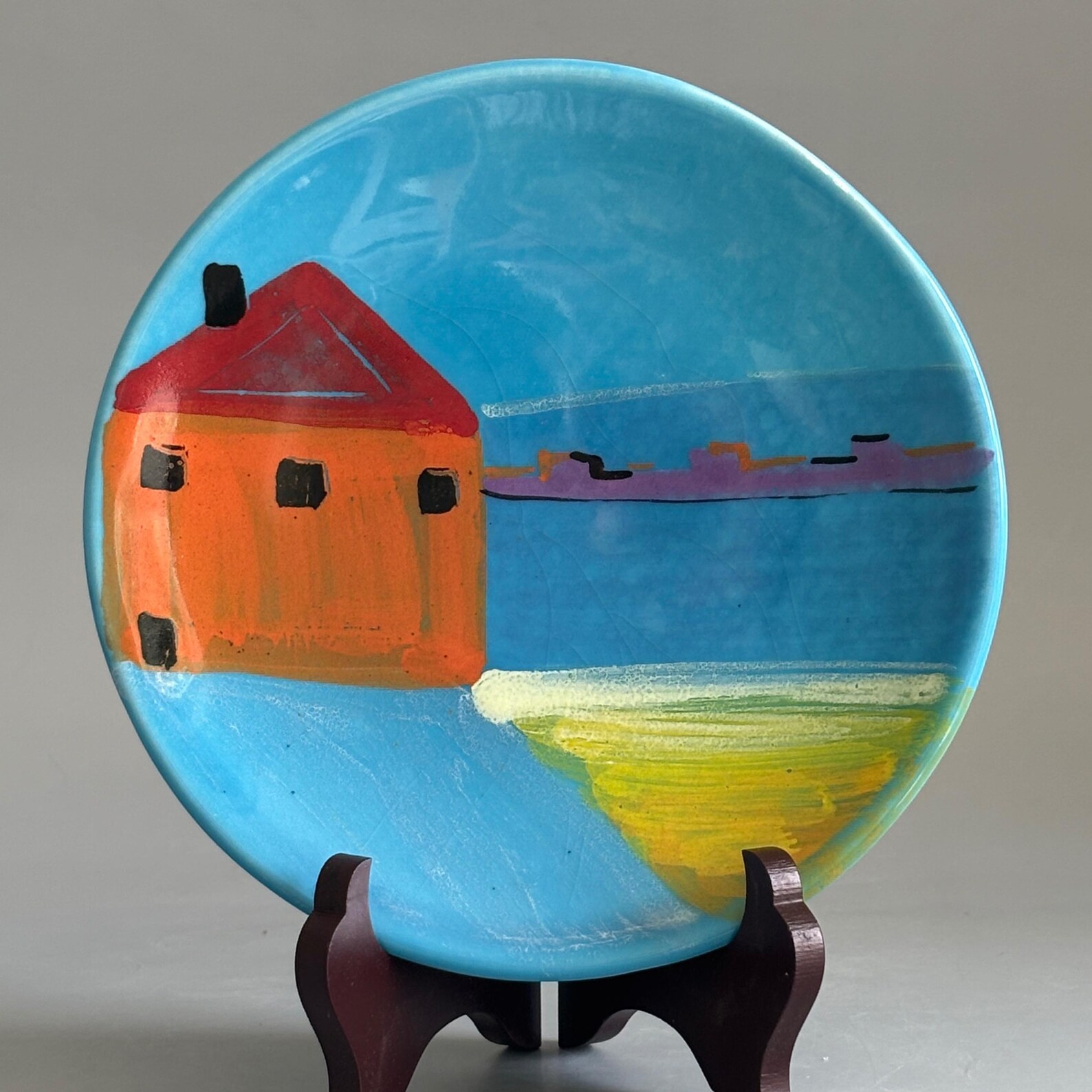Vietri Italian Ceramic Canapé Plates: Hand-painted Amalfi Coast Decor ...