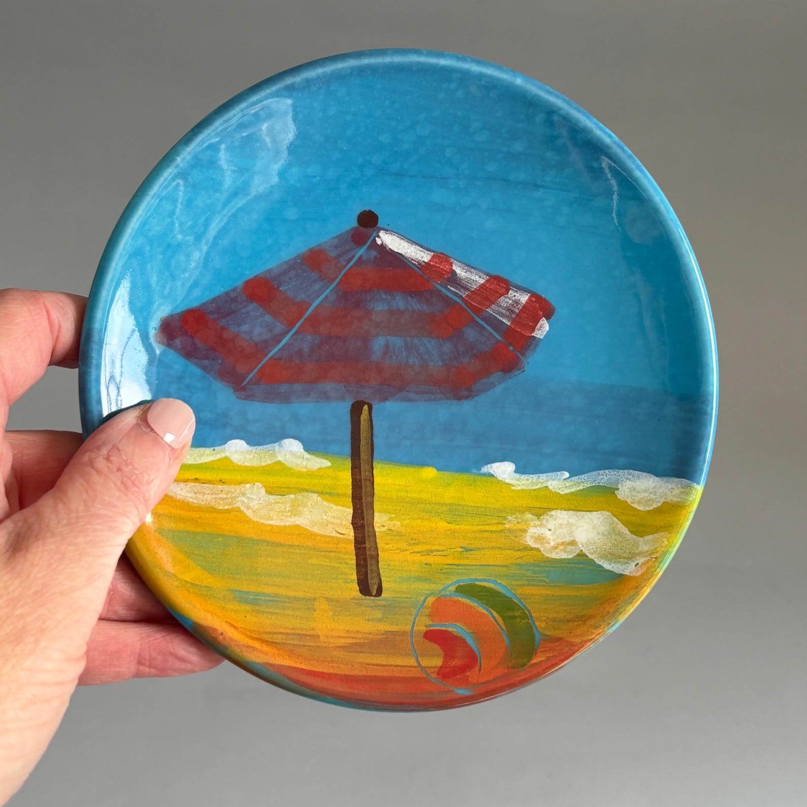 Vietri Italian Ceramic Canapé Plates: Hand-painted Amalfi Coast Decor ...