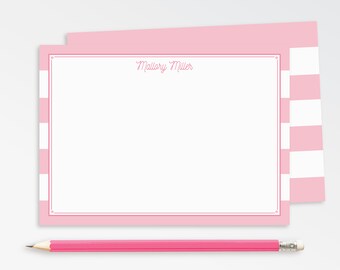 Preppy Note Cards | Etsy